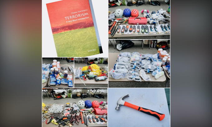 NYPD says protesters had weapons, gas masks and ‘Death to America ...